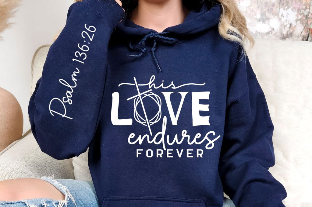 His Love Endures Forever SVG Design - So Fontsy