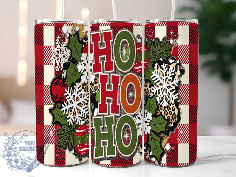 Ho Ho Ho, Christmas Tumbler, 20oz Tumbler, Holiday Sublimation, PNG ...