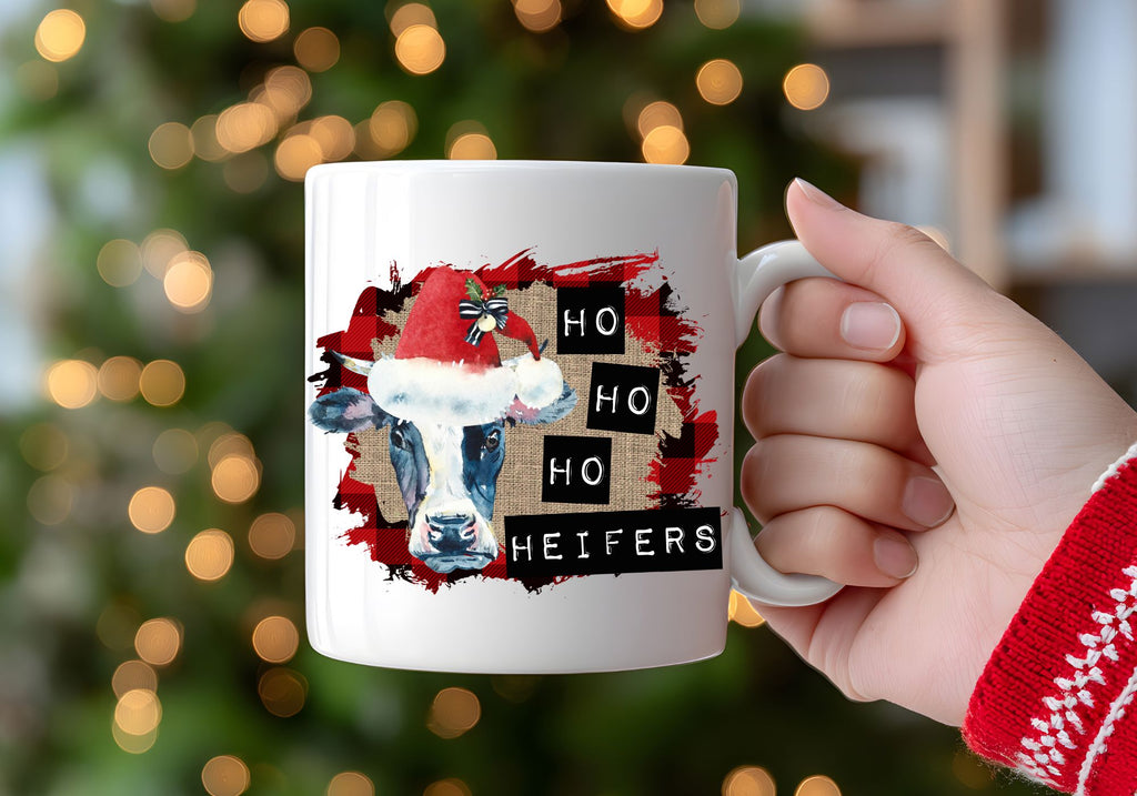 Ho Ho Ho Heifers | Christmas Cow Humor PNG | Farm Holiday Design - So ...