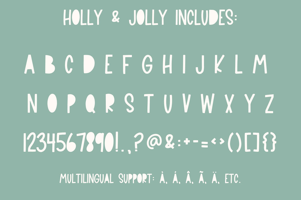 Holly & Jolly - A Fun Handwritten Font - So Fontsy