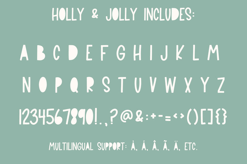 Holly & Jolly - A Fun Handwritten Font - So Fontsy