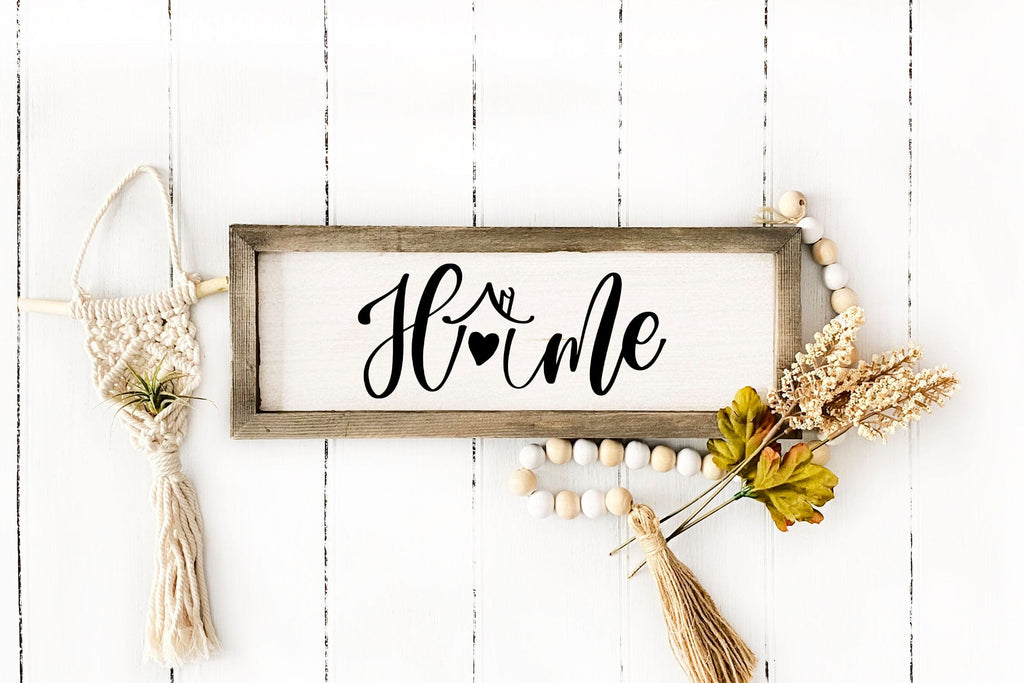 Home Sign SVG Cut File - So Fontsy