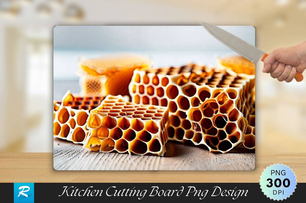 Honeycomb Background Wallpaper Cutting Board - So Fontsy
