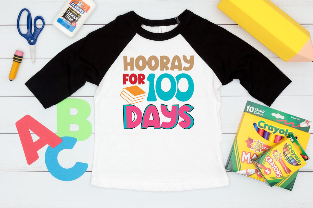hooray for 100 days SVG Design - So Fontsy