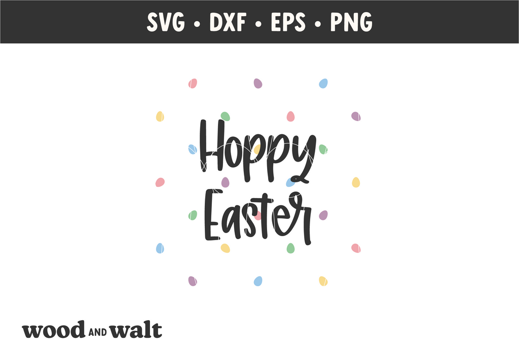 Hoppy Easter SVG | Easter Cut File - So Fontsy