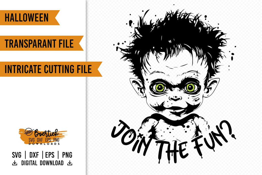 Horror child, Halloween, SVG file - So Fontsy
