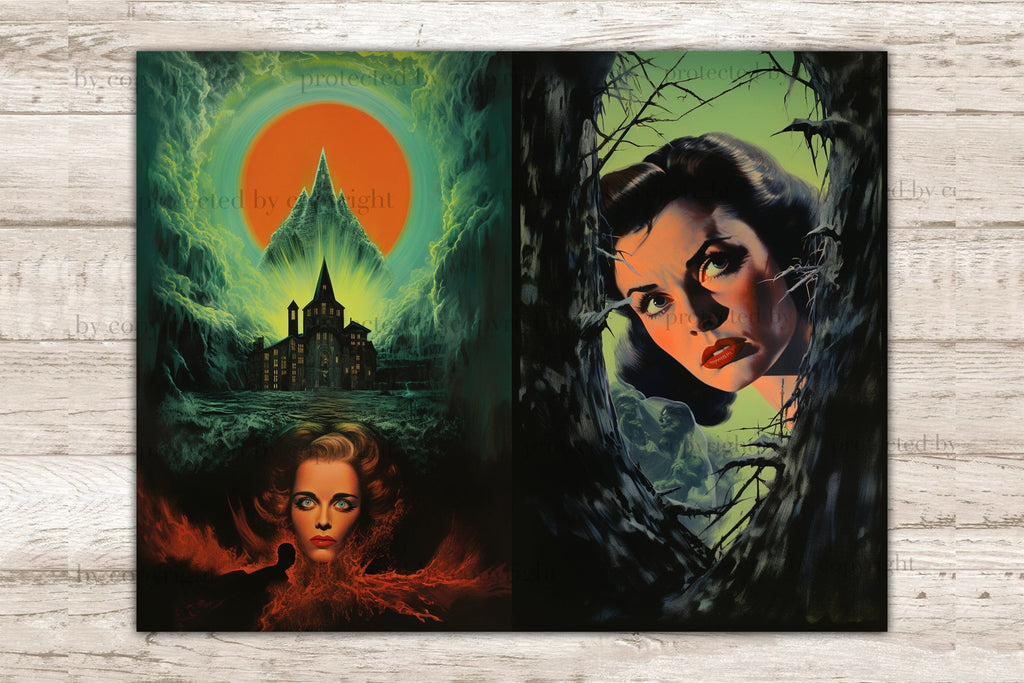 Horror Junk Journal Pages | Creepy Digital Download - So Fontsy