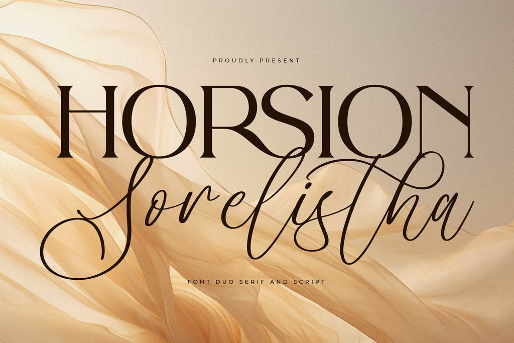 Horsion Sorelistha Font Duo - So Fontsy