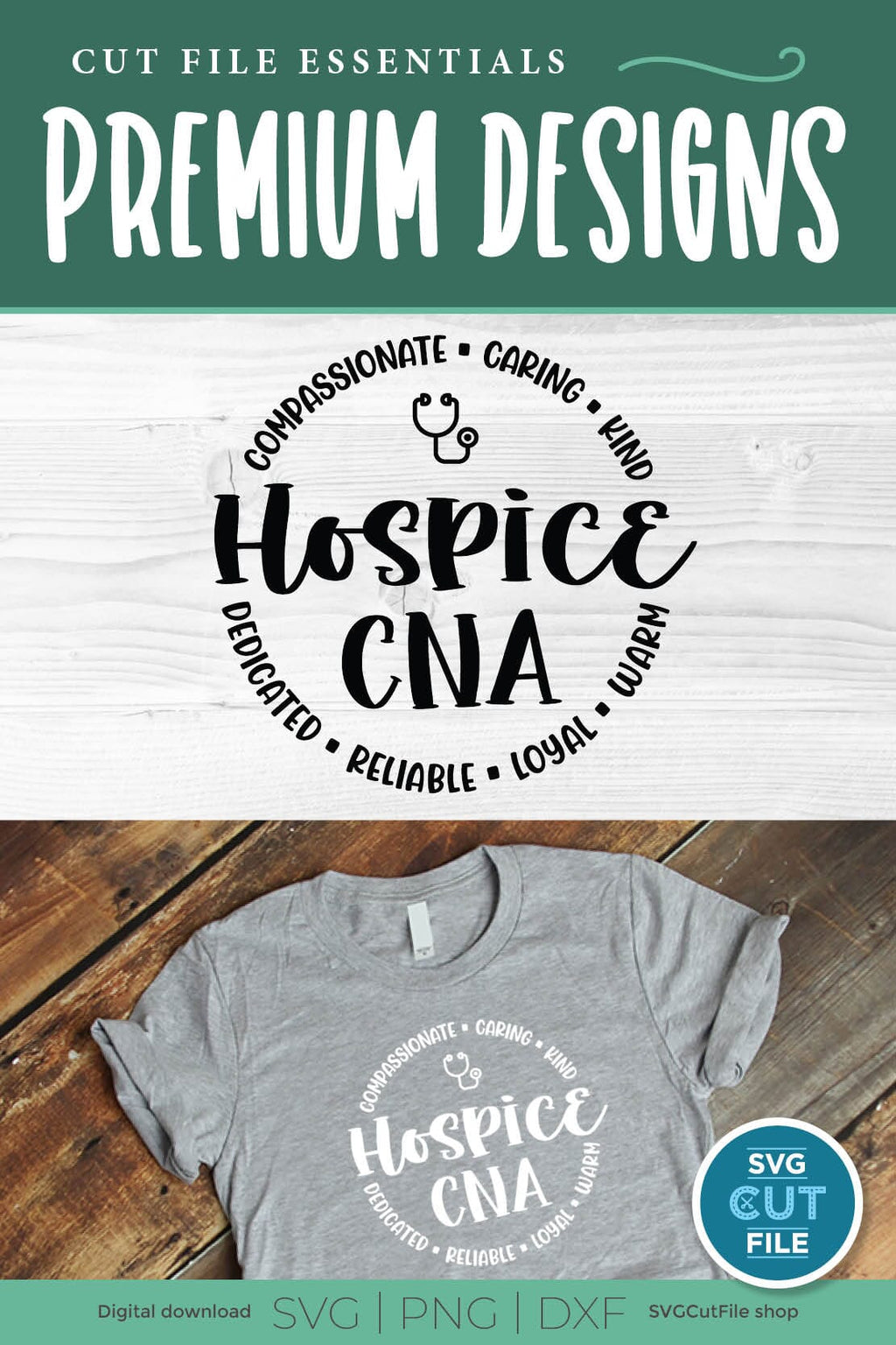 Hospice CNA svg, hospice nurse svg, caregiver svg - So Fontsy