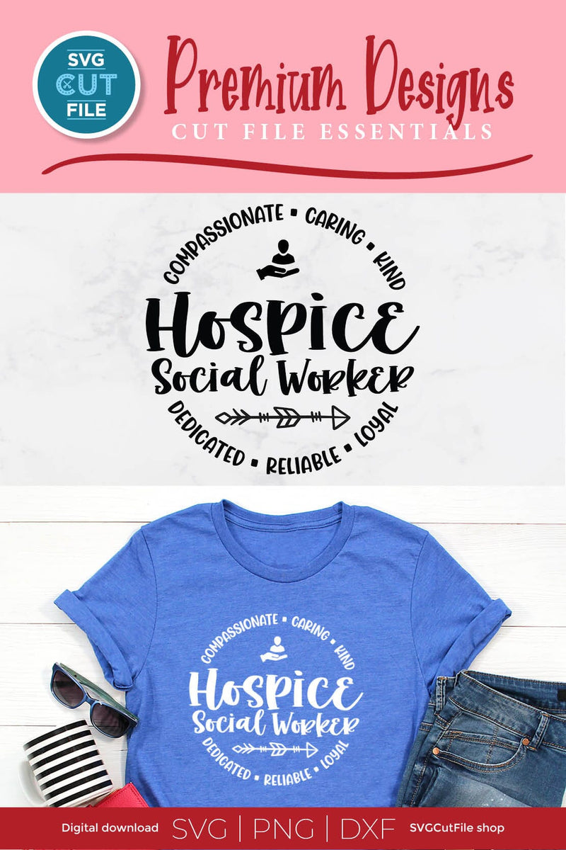 Hospice social worker svg, social work svg, hospice svg - So Fontsy