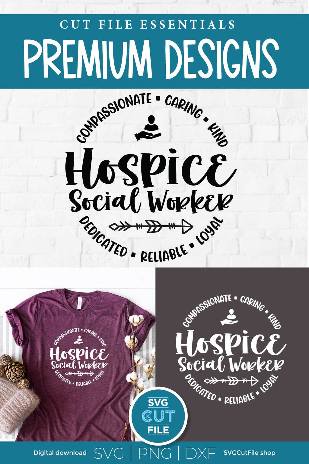 Hospice social worker svg, social work svg, hospice svg - So Fontsy
