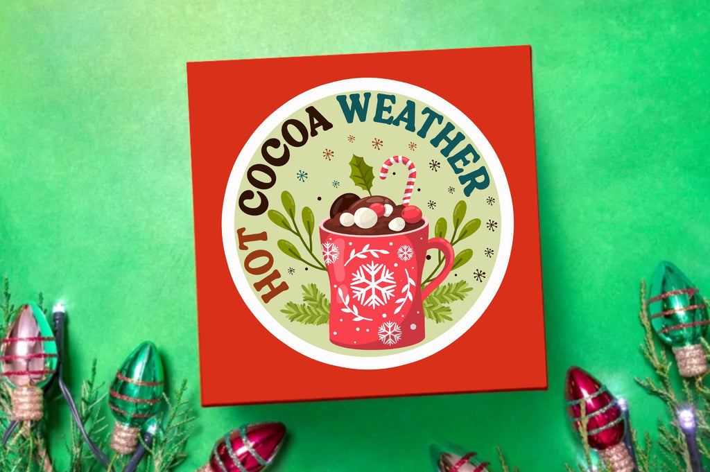 Hot cocoa weather Sticker Design - So Fontsy
