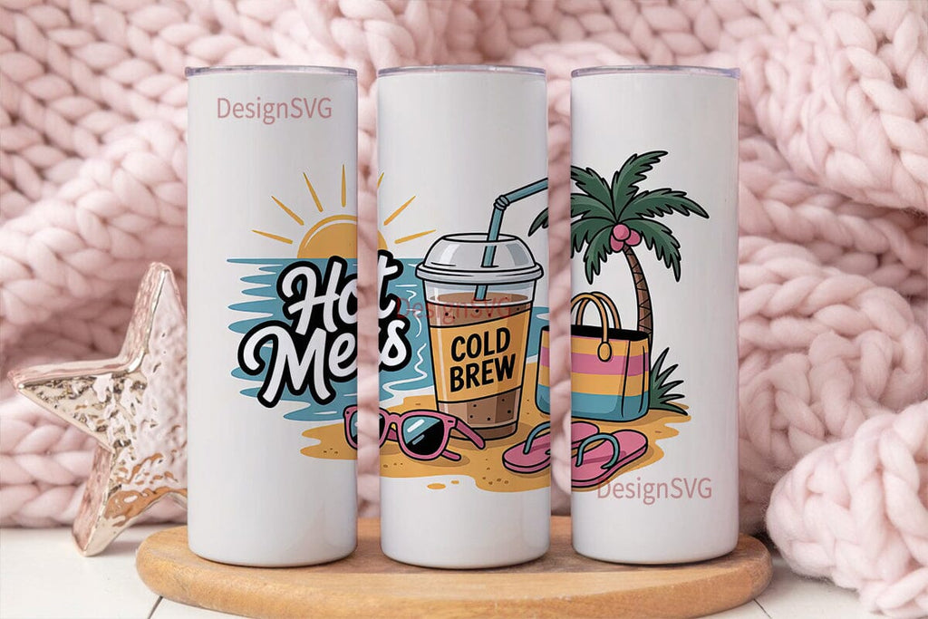 Hot Mess Cold Brew 20oz Tumbler - So Fontsy