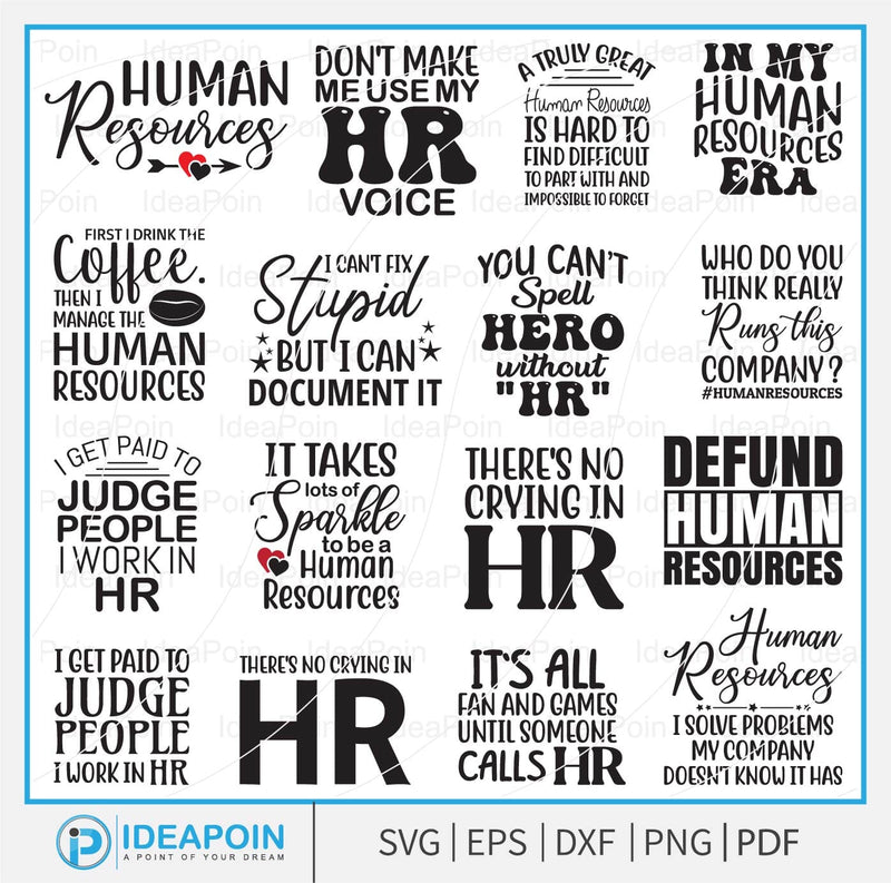 Human Resources SVG, HR Shirt Design, Human Resources png, HR ...