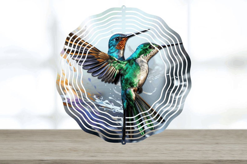 Hummingbird Wind Spinner Sublimation Designs - So Fontsy