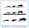 Hunting Dogs Chasing Hog svg, Hunting Dogs Svg, Wild Boar SVG, Wild ...