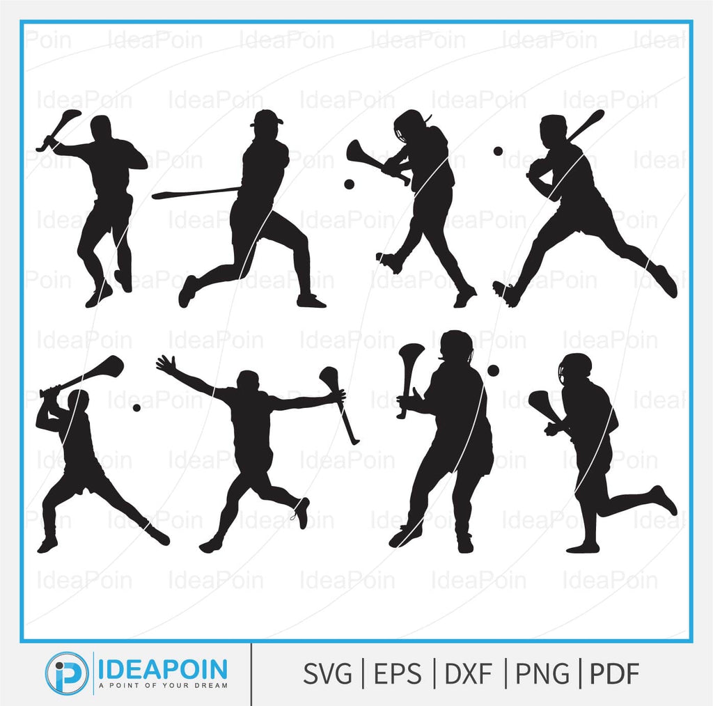 Hurling svg, Hurling Silhouette, Hurling graphic silhouette, hurling ...