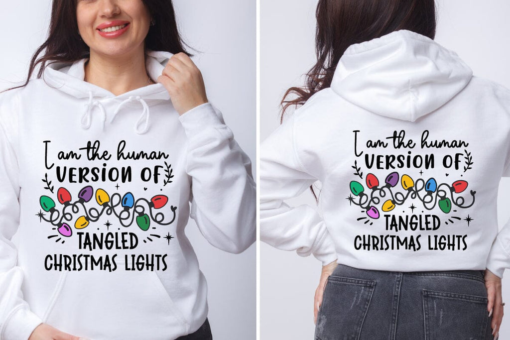 I Am The Human Version Of Tangled Christmas Lights svg design - So Fontsy