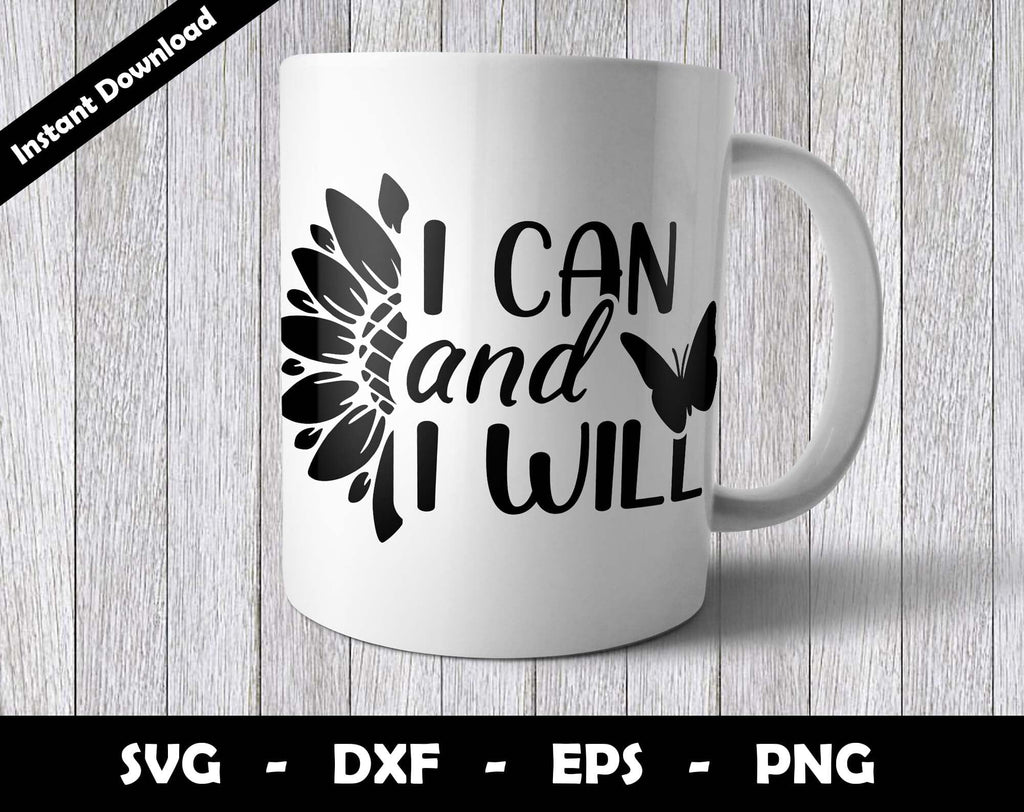 I Can and I Will SVG Cut File, Women Day SVG Design - So Fontsy
