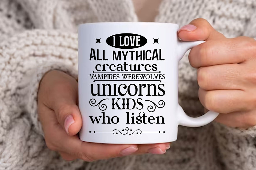 I love all mythical creatures Svg Design - So Fontsy