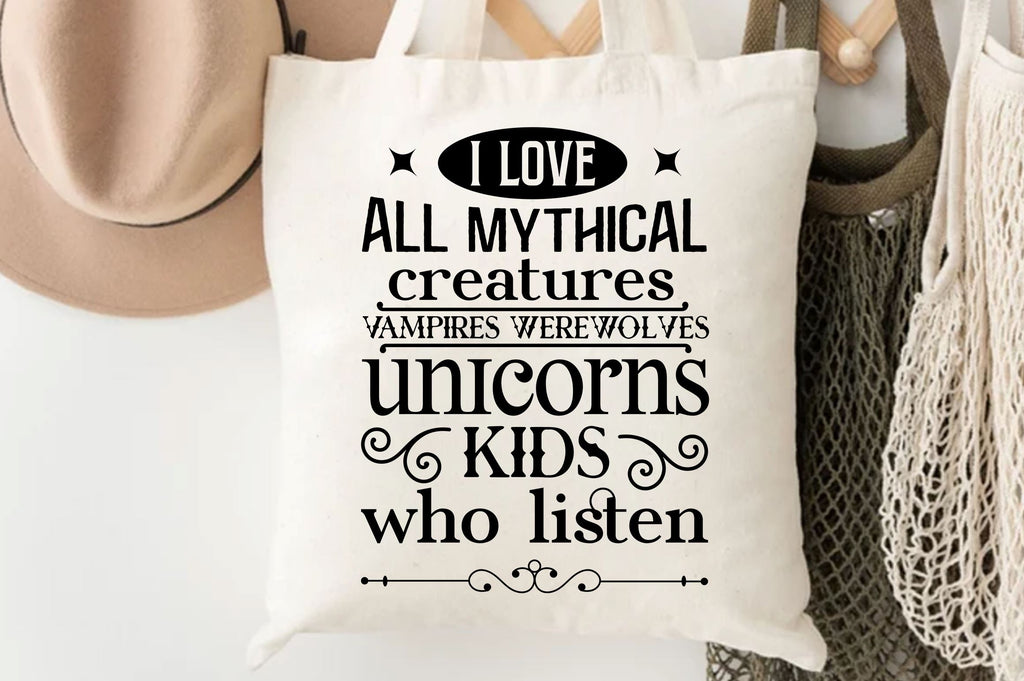 I love all mythical creatures Svg Design - So Fontsy