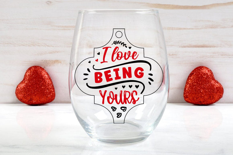 I Love Being Yours SVG Design - So Fontsy