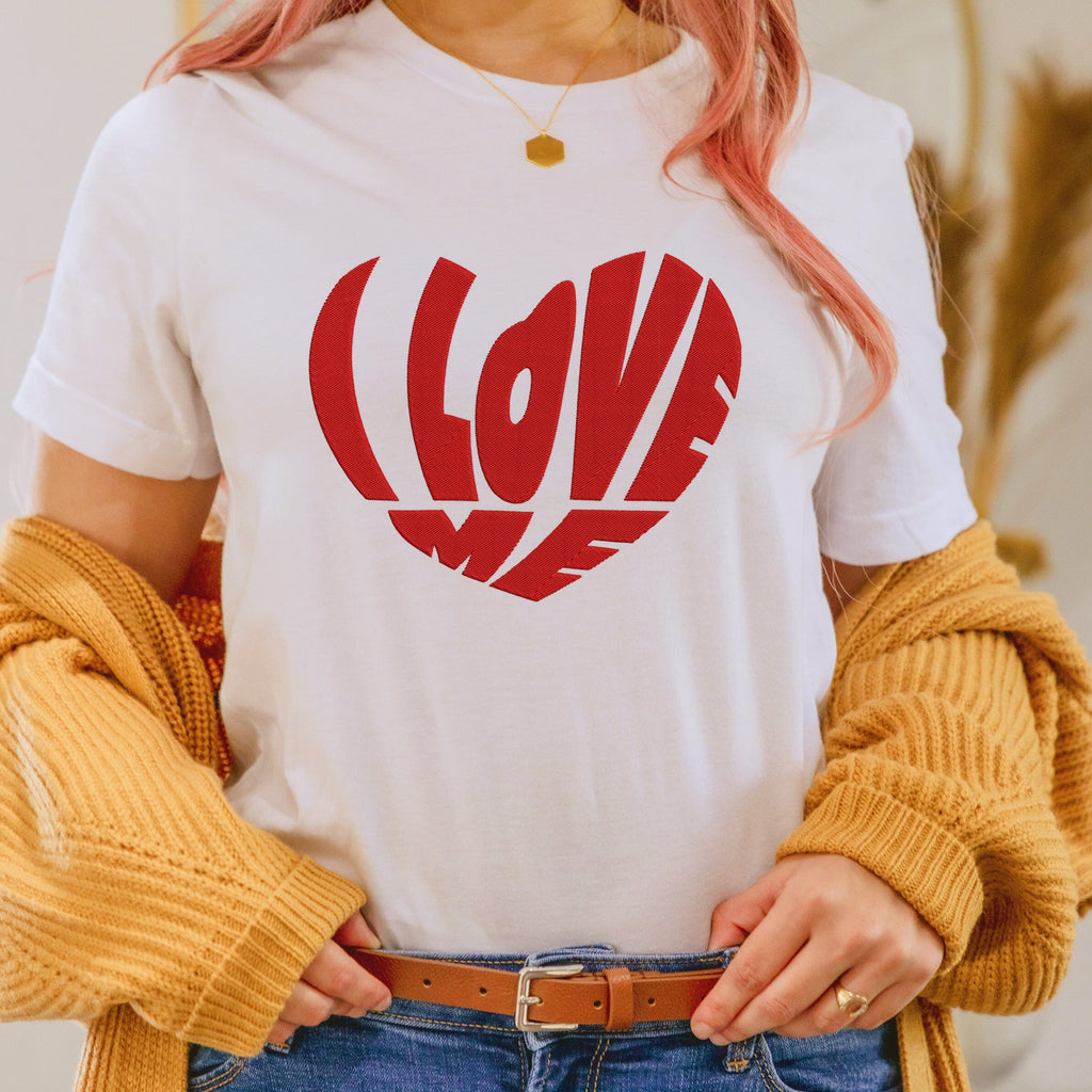 I Love Me Embroidery Design, Funny Anti-Valentine's Day Embroidery ...