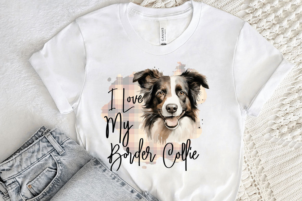 I love my Border Collie png design - So Fontsy