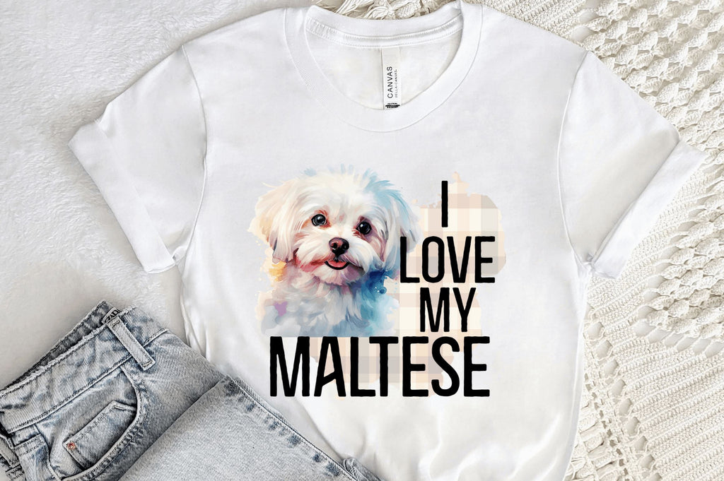 I love my Maltese png design - So Fontsy