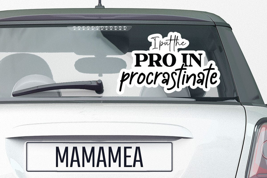 I put the pro in procrastinate - So Fontsy