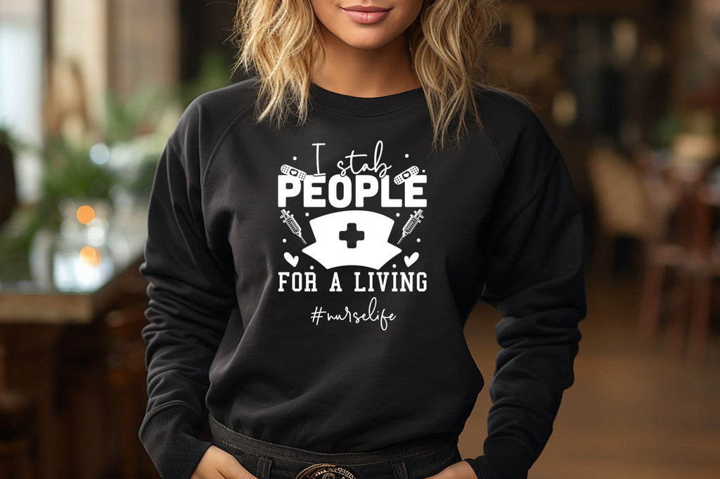 I Stab People for a Living | Nurse SVG - So Fontsy