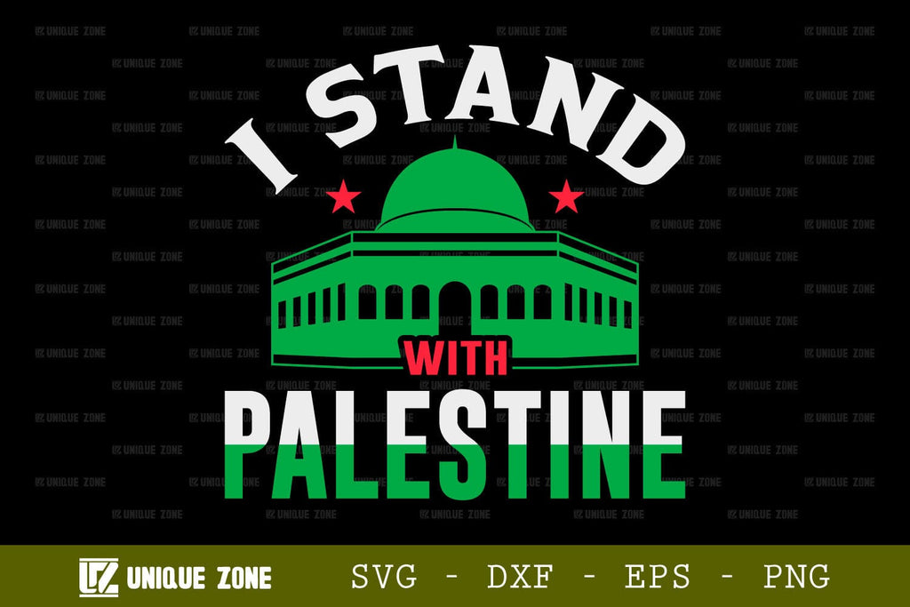 I Stand With Palestine SVG Freedom For Palestine Tshirt Bundle ...