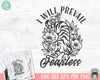 I Will Prevail Fearless SVG, Inspirational Quote png file, Motivational ...