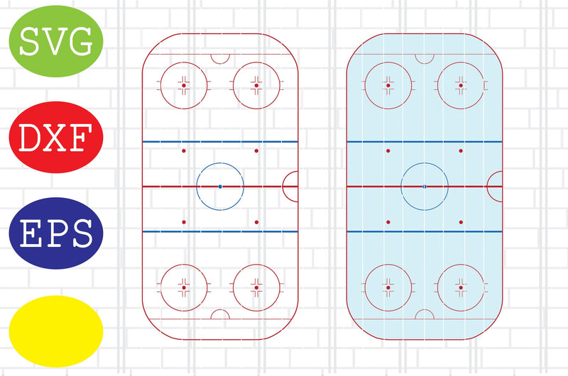 Ice Hockey Rink Svg, Hockey SticksSvg, Winter Sport Svg, Jpg, Eps, Dxf ...