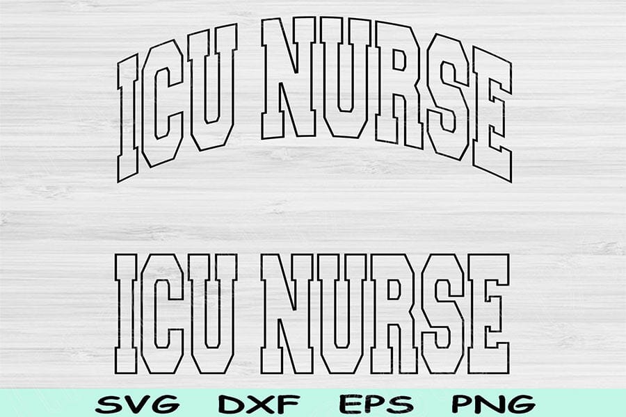 ICU Nurse Svg Cut Files, ICU Nurse Png, Intensive Care Unit Svg Files ...