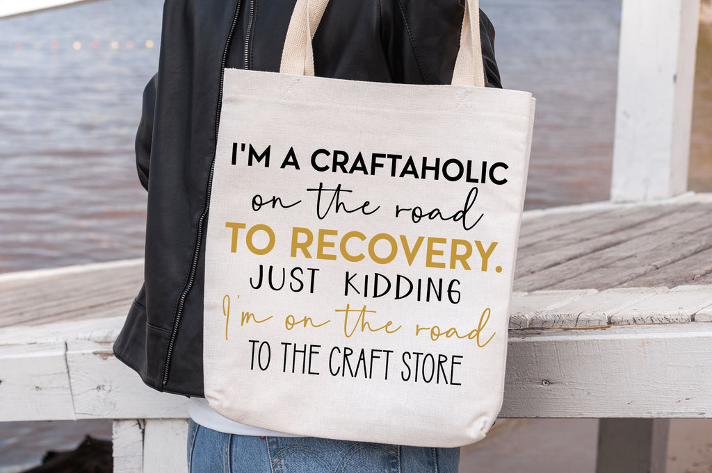 Im a craftaholic on the road to recovery Svg design - So Fontsy