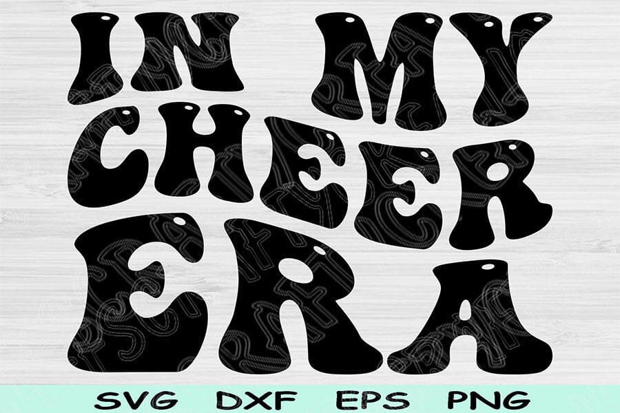 In My Cheer Era Svg Png Cut Files, Cheer Svg, Cheerleader Svg Files For ...