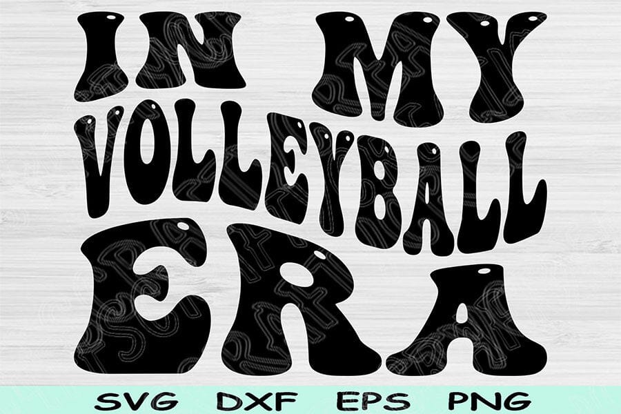 In My Volleyball Era Svg Dxf Png Cut Files, Volleyball Svg, Volleyball ...