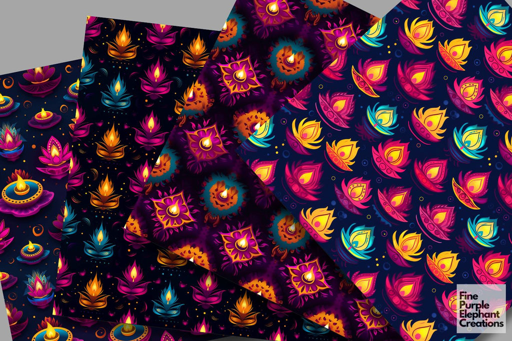 Indian Diwali Hindu Pattern - So Fontsy