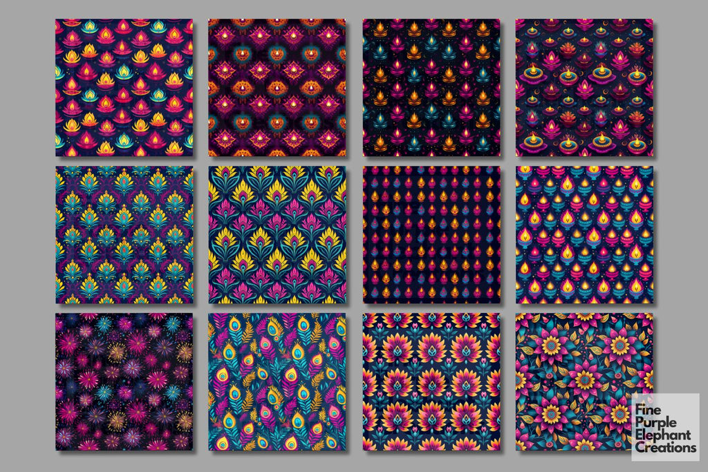 Indian Diwali Hindu Pattern - So Fontsy