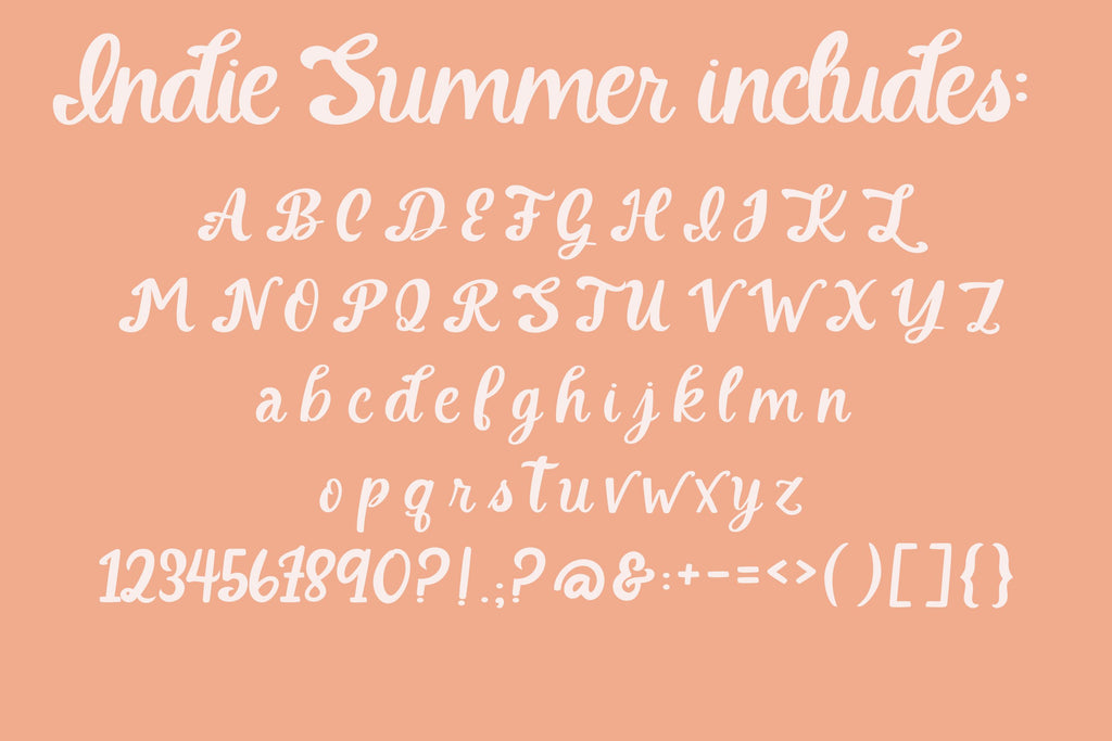 Indie Summer, Fun Retro Font with Swashes - So Fontsy