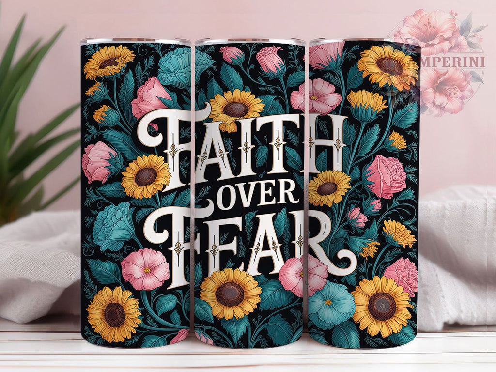 Inspirational Christian Floral Tumbler, Christian Floral Design ...