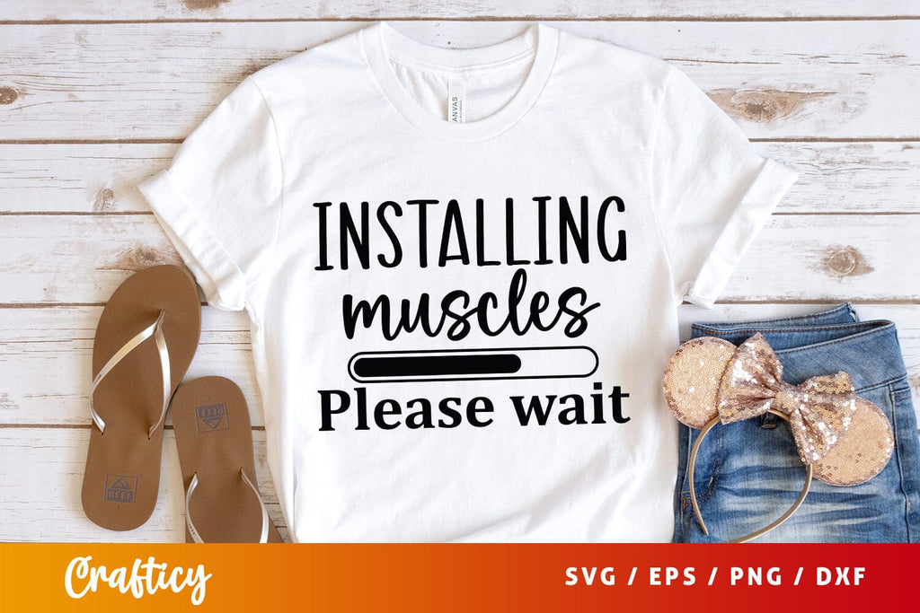 Installing muscles please wait SVG Design - So Fontsy