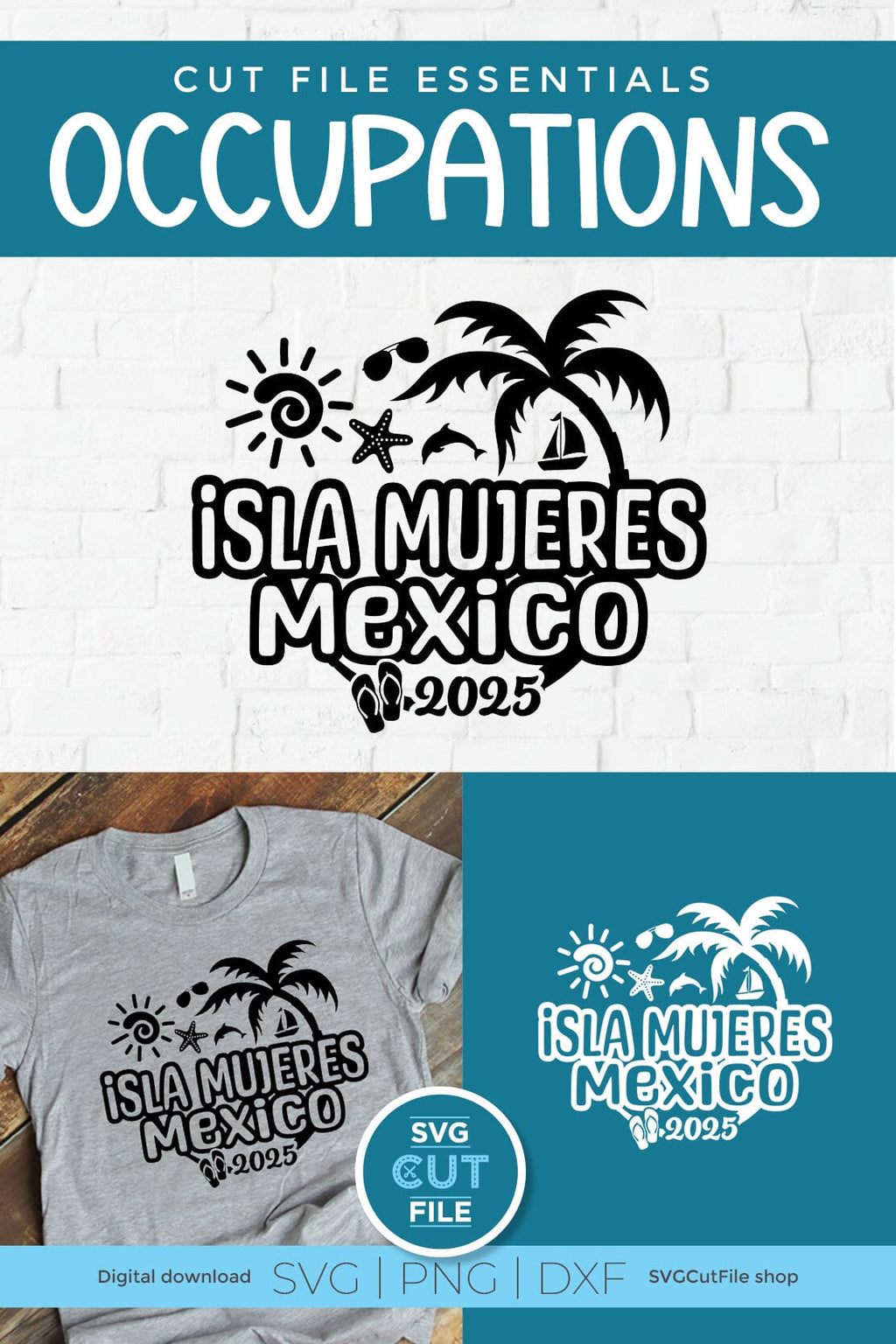Isla Mujeres svg - Isla Mujeres 2025 Vacation or Trip Design - So Fontsy