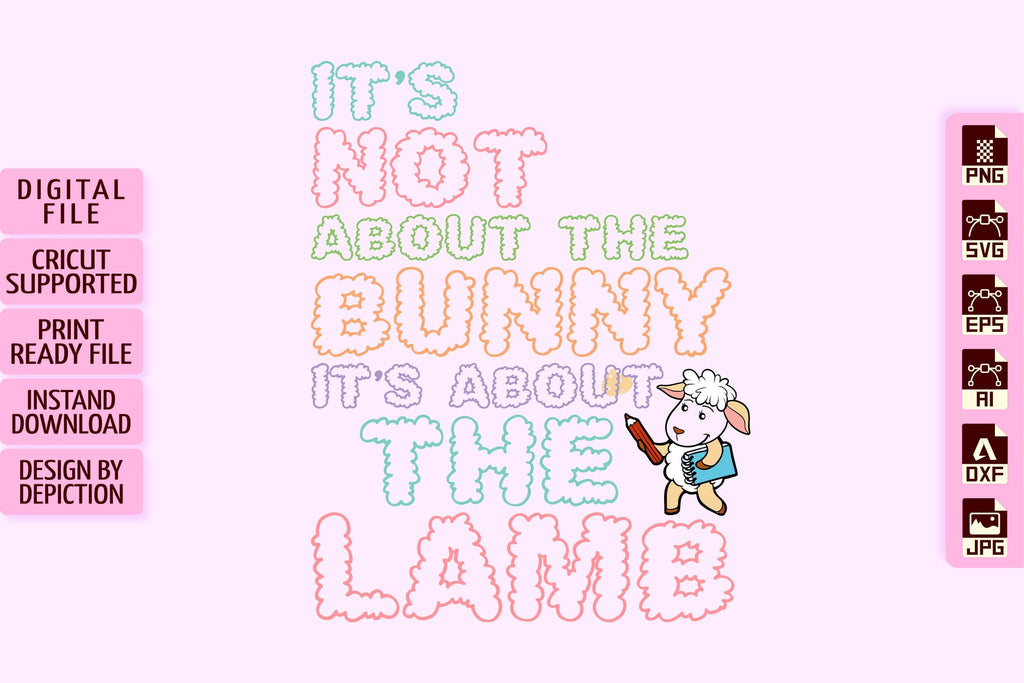 It's Not About The Bunny It's About The Lamb T-Shirt, Easter Day Shirt ...