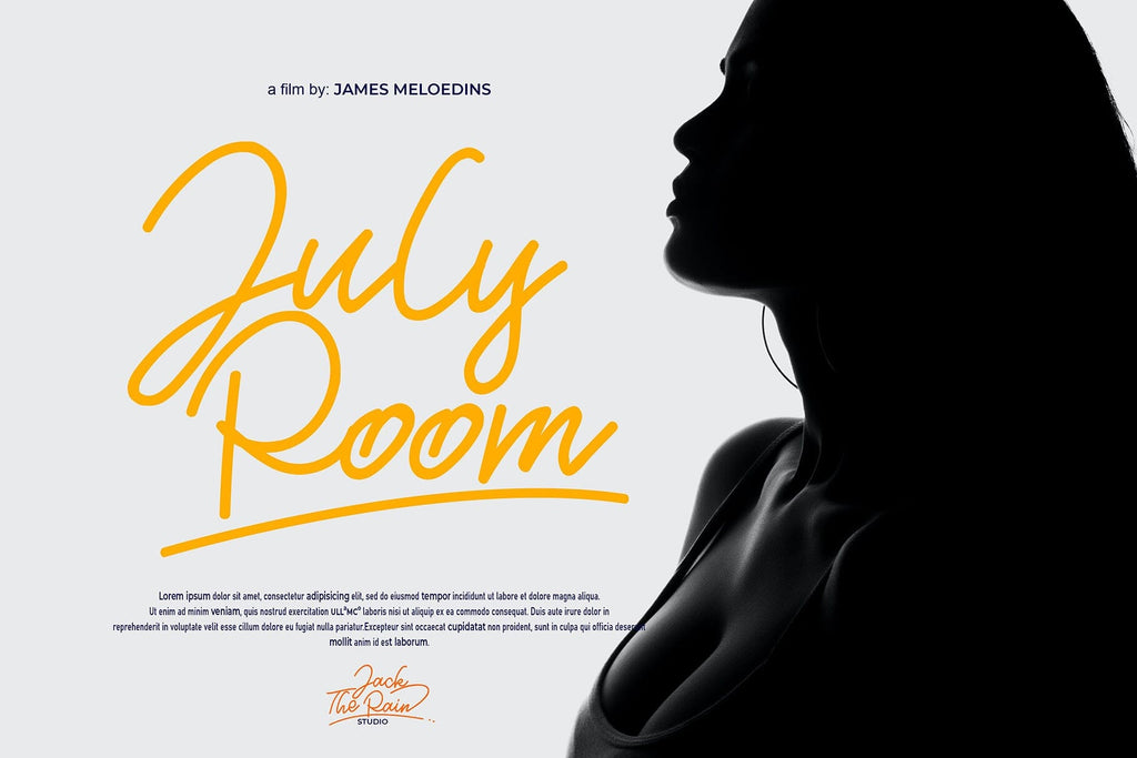 Jack The Rain - Monoline Script Handwritten Font - So Fontsy