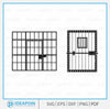 Jail Cell Doors Vector, Jail svg, prison svg, lockup Vector, Prison ...