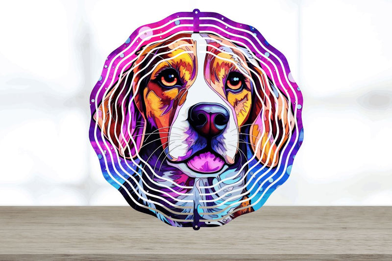 Japanese Beagle Dog Wind Spinner Sublimation - So Fontsy