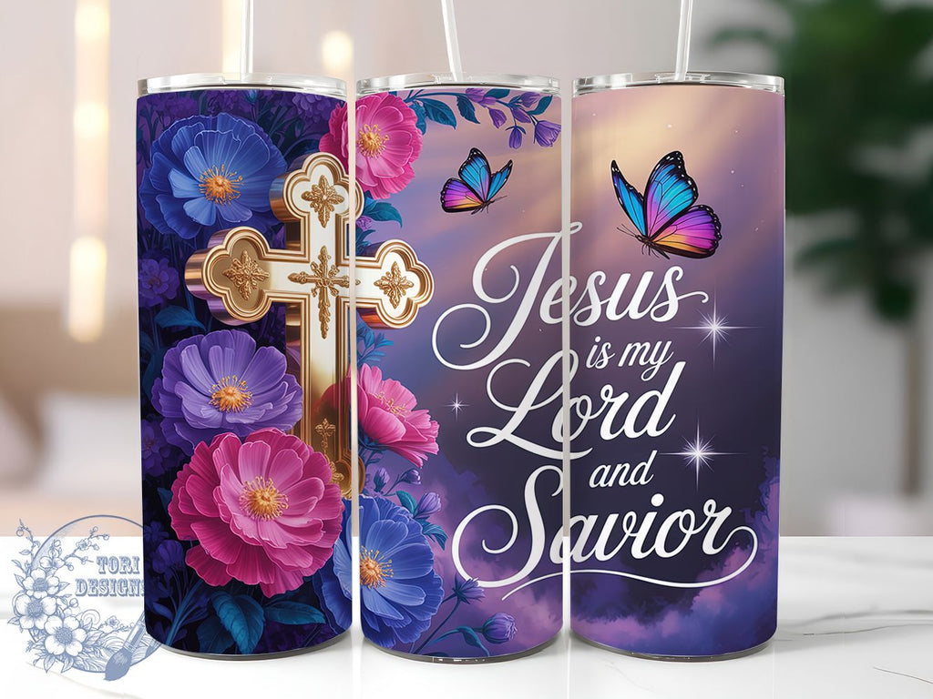 Jesus Is My Savior Christian Tumbler, Jesus Is My Savior Design, Faith ...