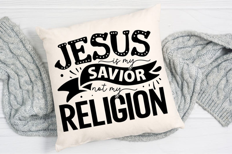 Jesus is my savior not my Religion SVG, Religion SVG, Retro Christian ...